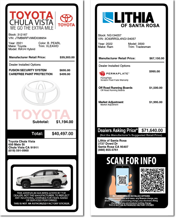 Addendum System for Car Dealers | DealerAddendums Inc.